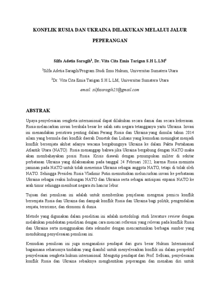 JURNAL HUKUM INTERNASIONAL | PDF