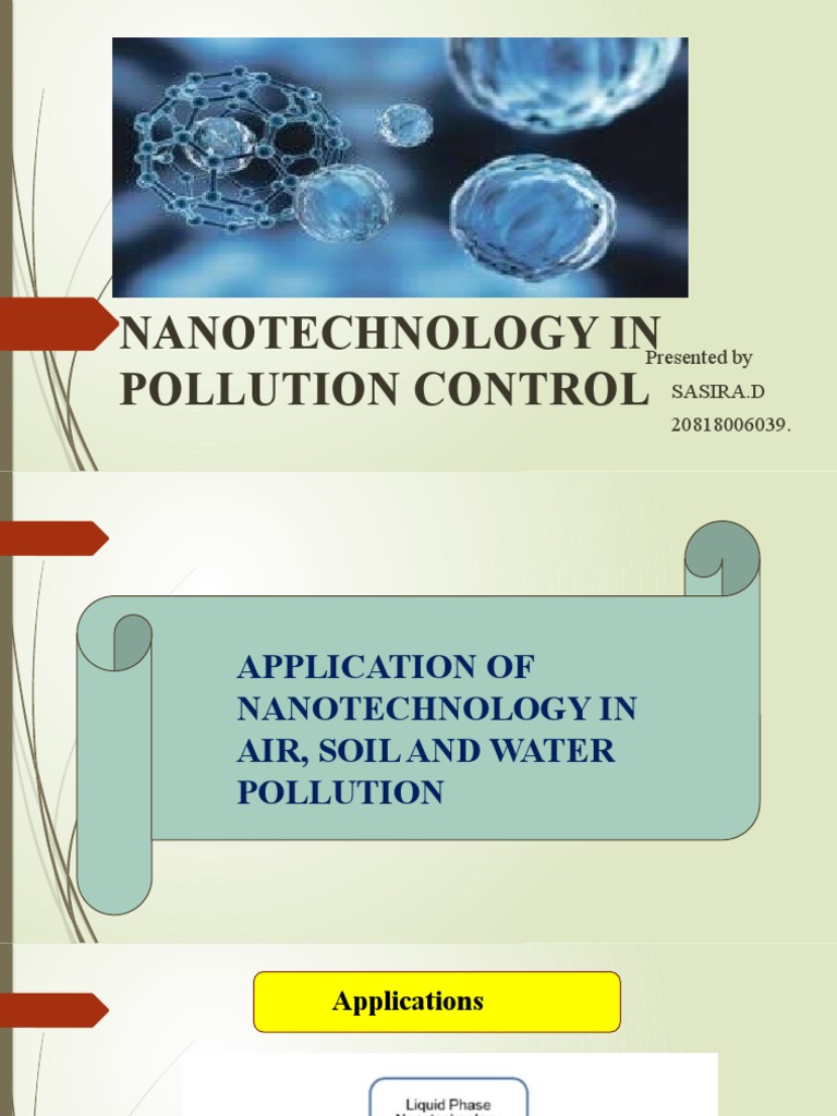 Nanotechnology in Pollution Control | PDF | Catalysis | Nanotechnology