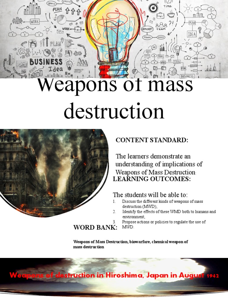 Weapons of Mass Destruction | PDF | Nuclear Fusion | Nuclear Fission