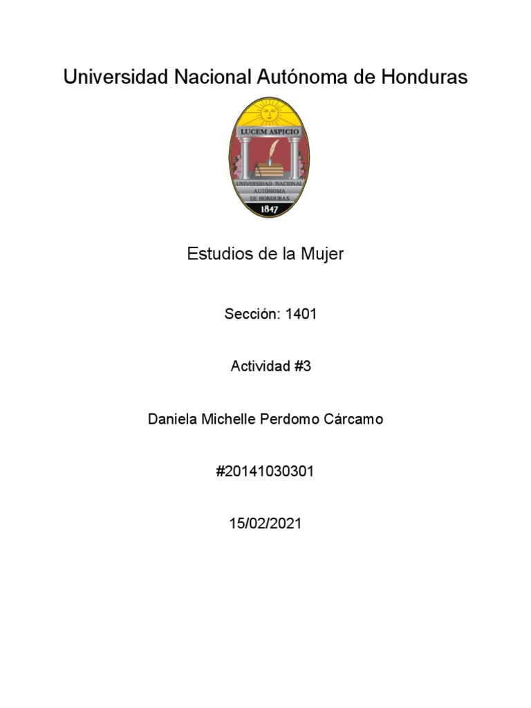Actividad 3 Estudio de La Mujer | PDF | Salud y bienestar
