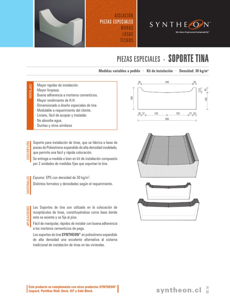 Ficha Tecnica BASES de TINA PDF | PDF | Densidad | Materiales