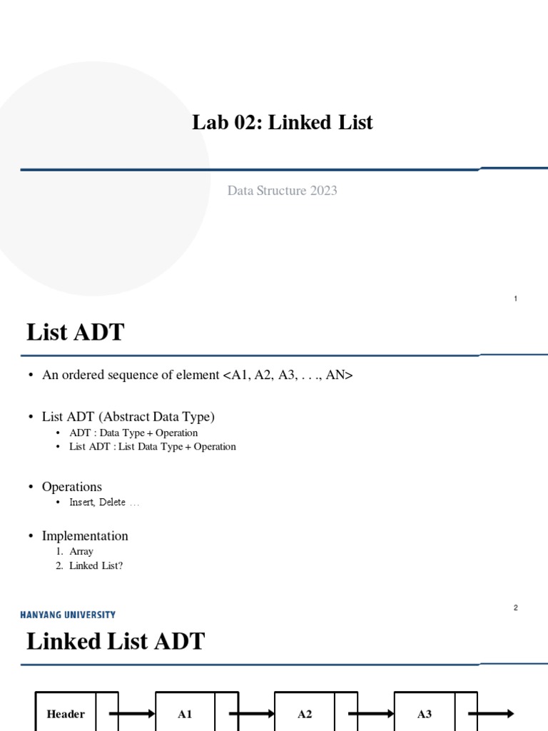 Lab02 Linked List | PDF | Data | Computing