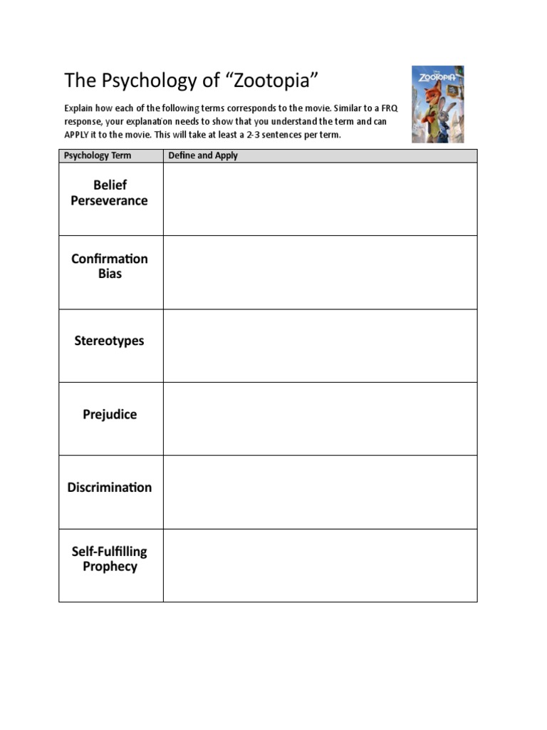 Zootopia Analysis | PDF