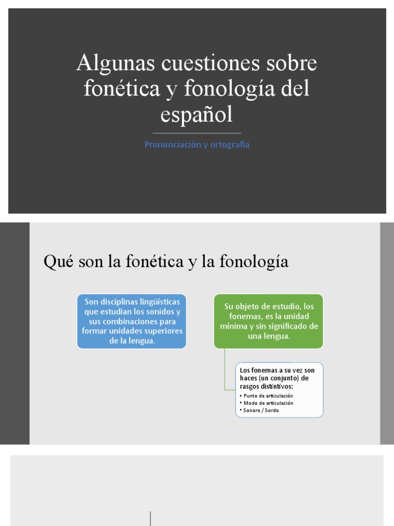 Fonética y Fonología del Español | PDF | Fonética | Fonema