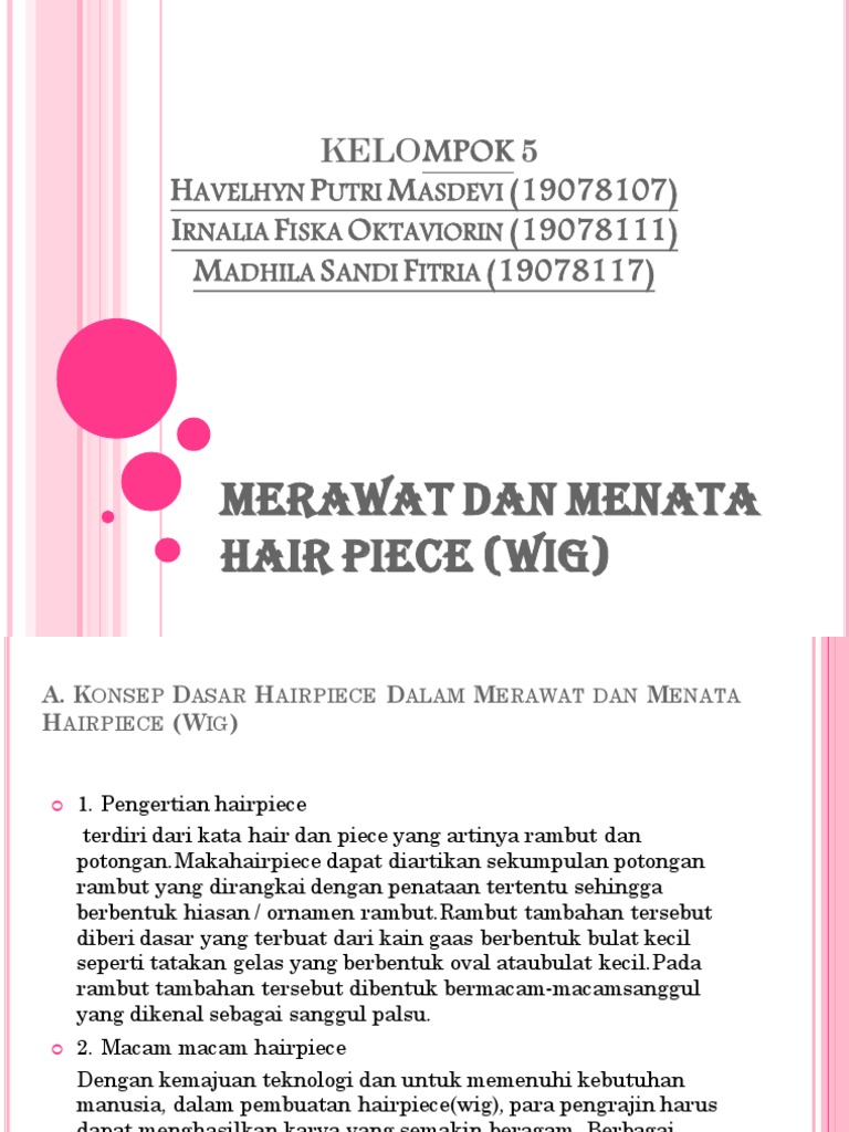 Kelompok 5 Hairpiece (Wig) | PDF