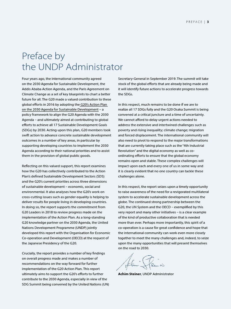 OECD UNDP G20 SDG Contribution Report 5 | PDF | Sustainability ...