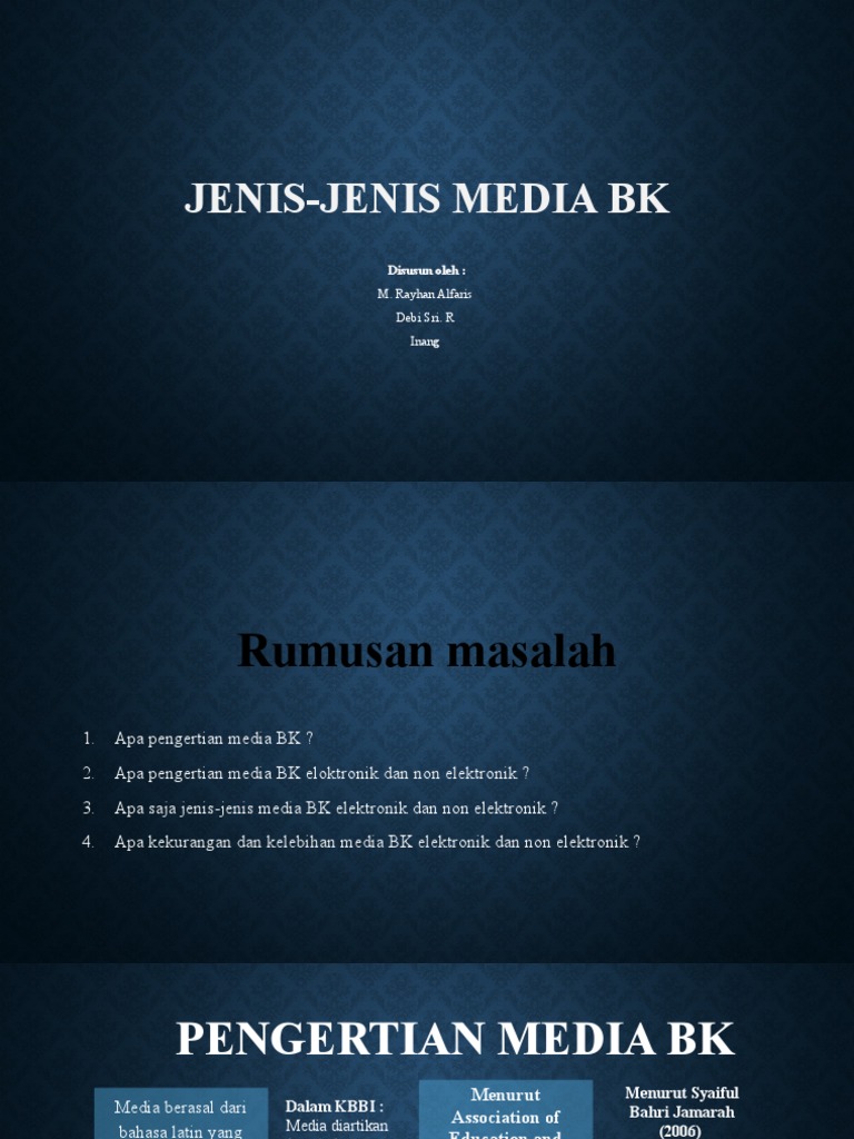 Jenis Media Bimbingan Konseling | PDF