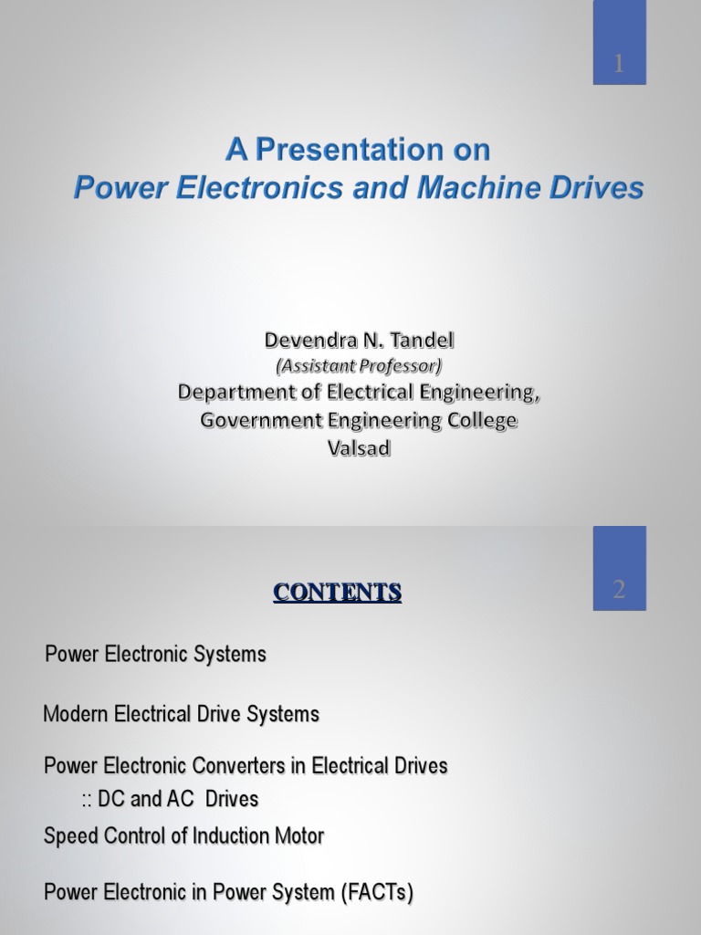 Drives PE | PDF | Power Electronics | Electric Motor