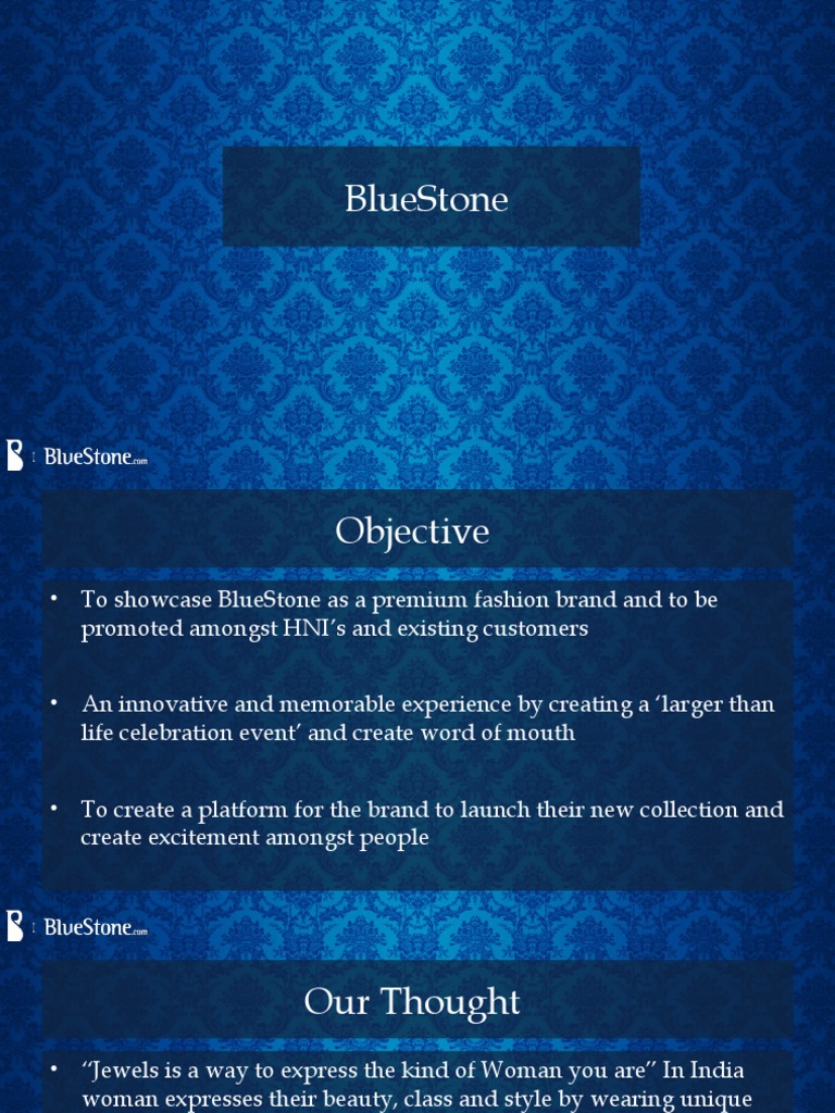 Bluestone | PDF | Brand | Aesthetics