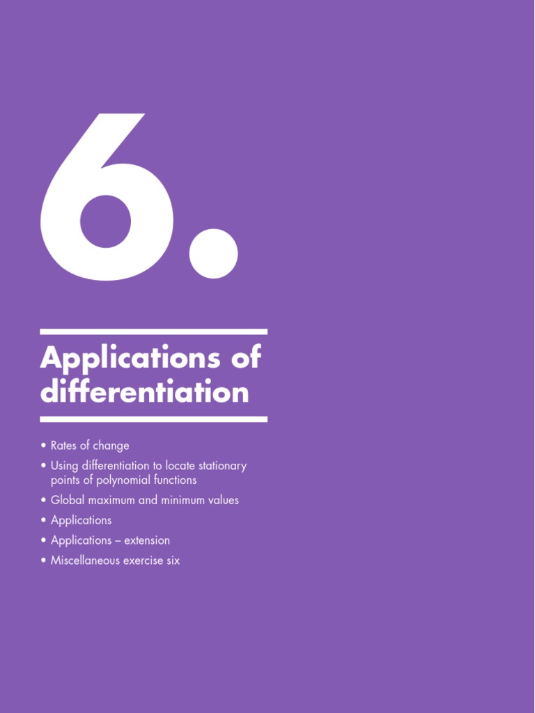 Applications Of Differentiation Pdf Pdf Maxima And Minima