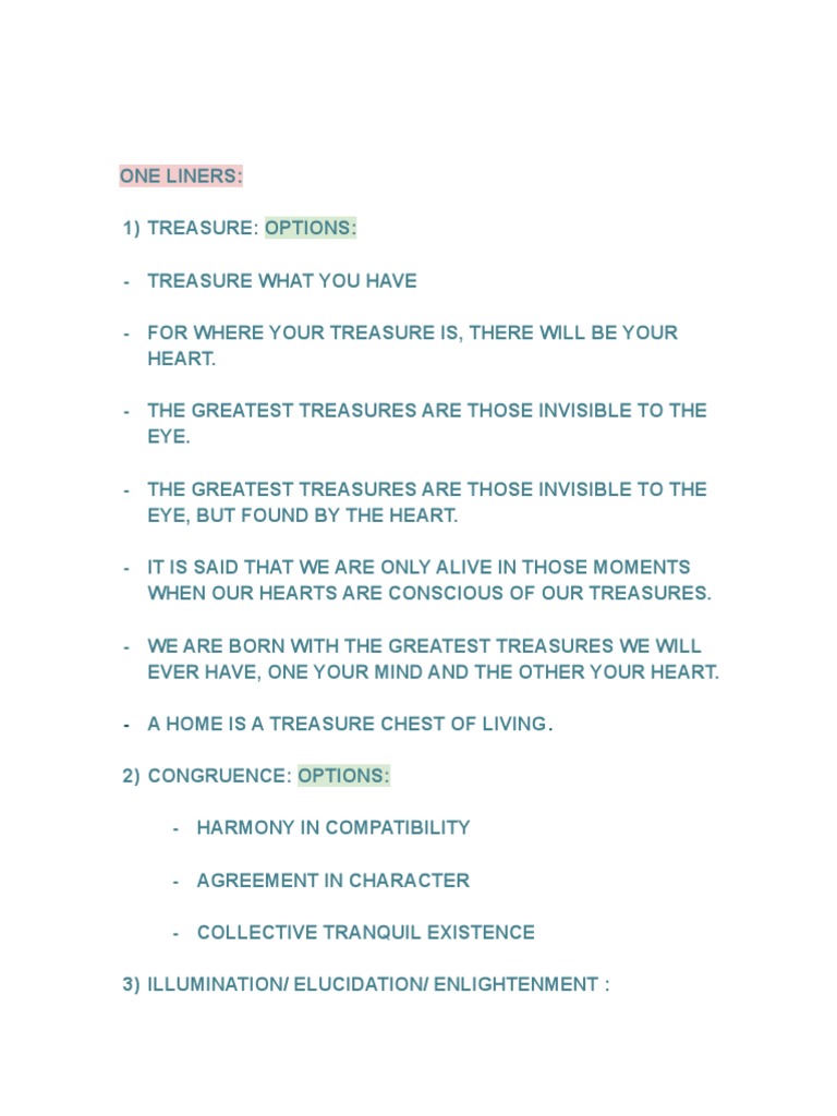 One Liners | PDF | Philosophical Theories