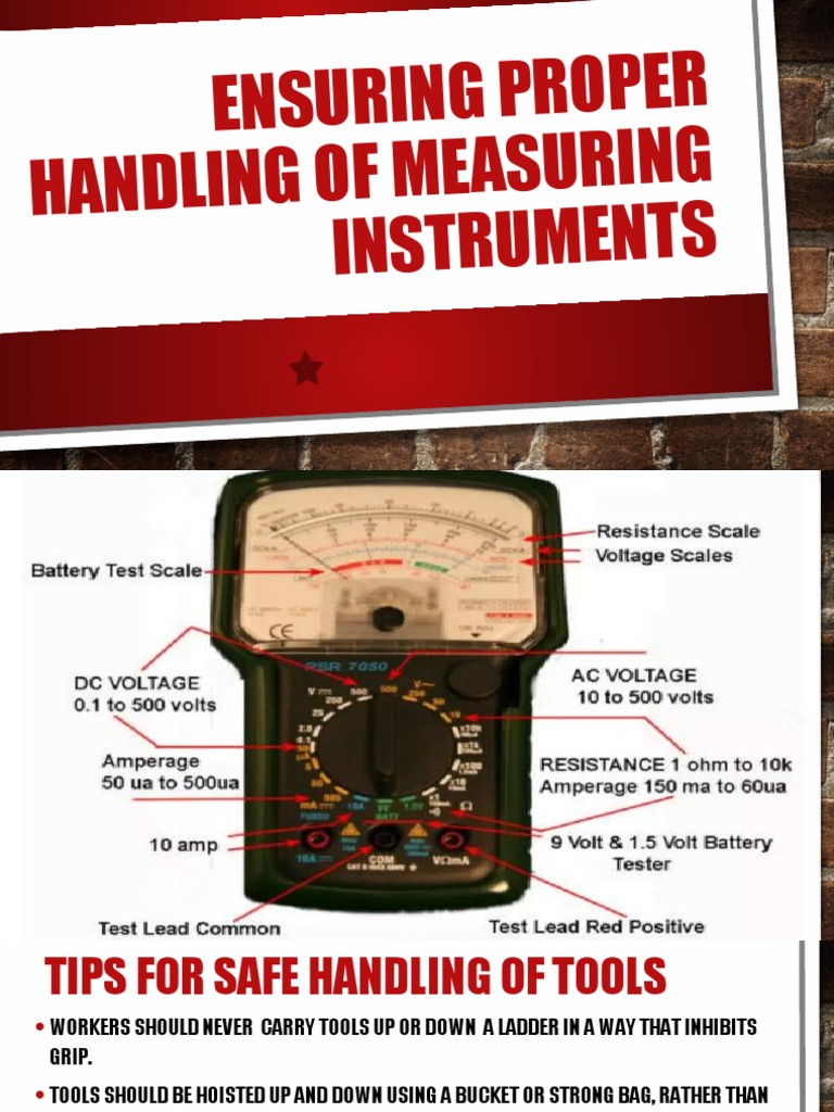 Css9-Ensuring Proper Handling of Measuring Instruments | PDF ...