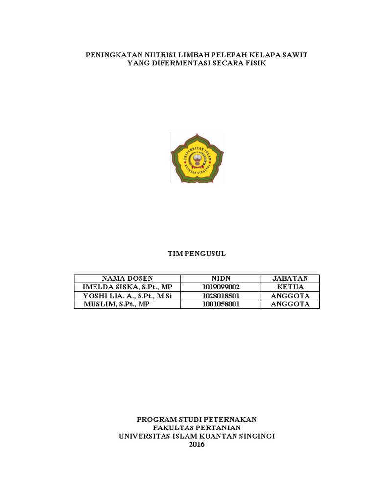 Cover Dan Lembar Pengesahan Scan | PDF