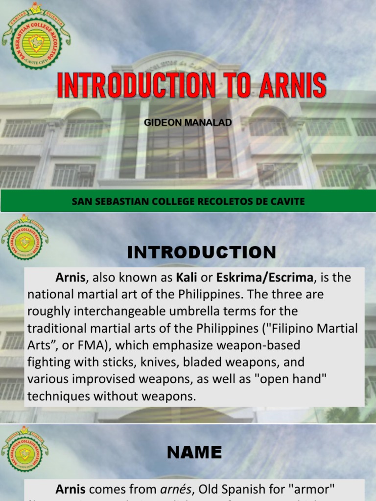 INTRODUCTION TO ARNIS (A Brief History) | PDF | Philippines | Combat