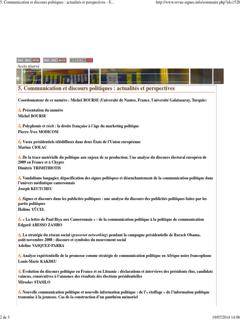 Communication politique contemporaine | PDF | la communication | Média ...