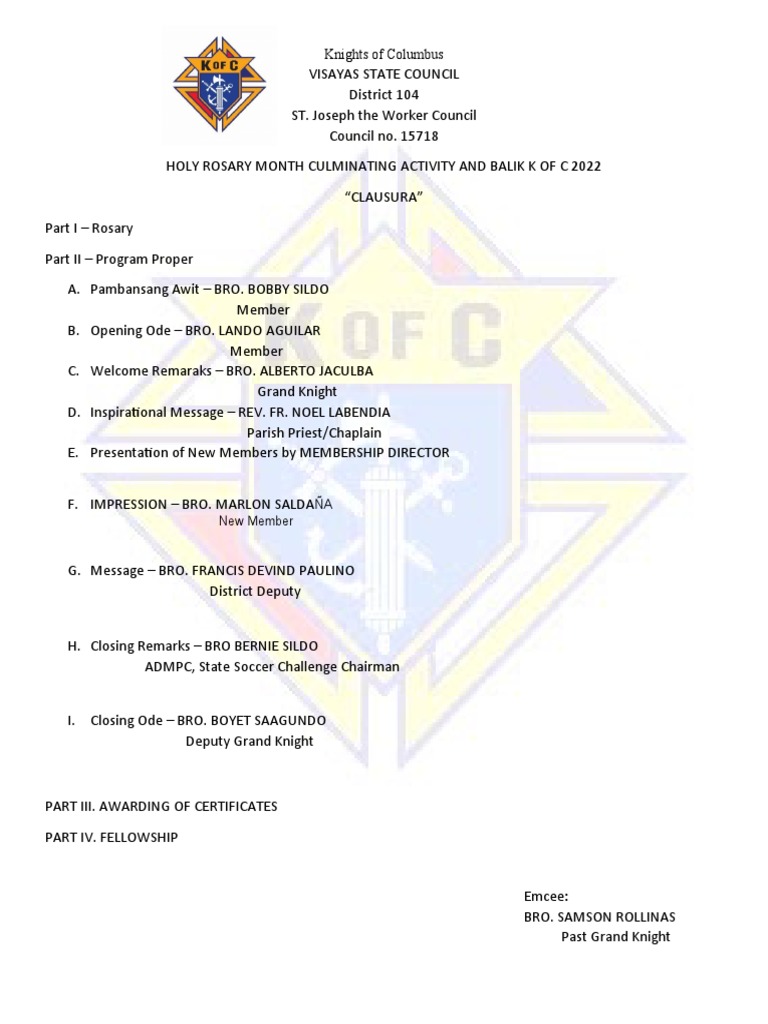 Knights of Columbu1 | PDF