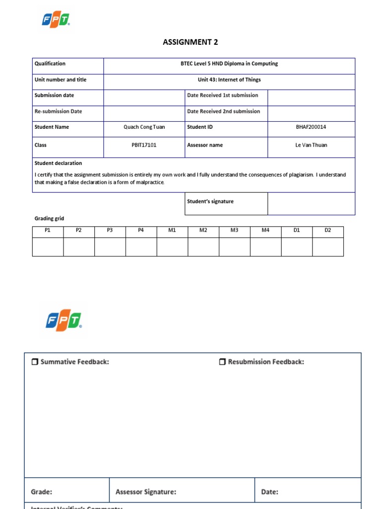 ASM2 | PDF | Internet Of Things | Computer Network