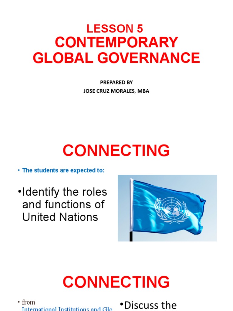 Global Governance Challenges Today | PDF | Sovereignty | International ...