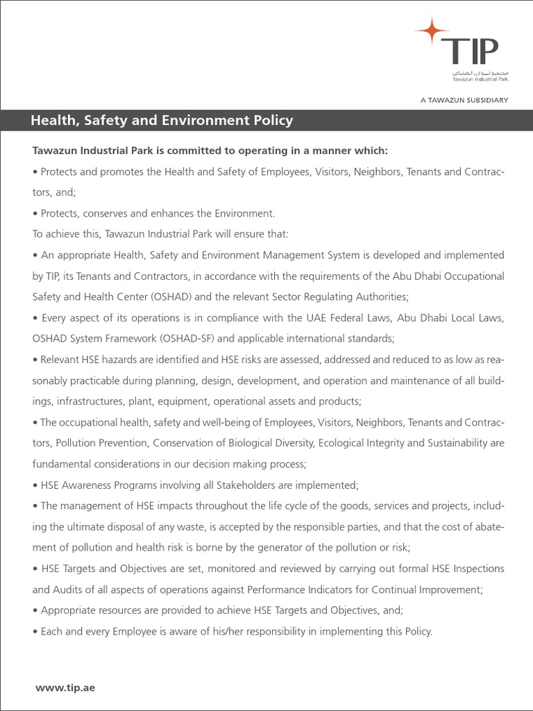 HSE Policy Final PDF | PDF