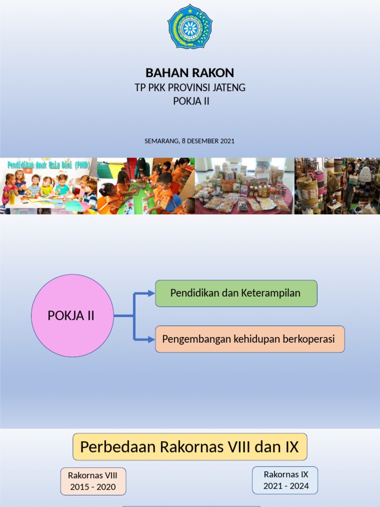 Bahan Rakon POKJA II TP PKK Tahun 2021.pptx | PDF