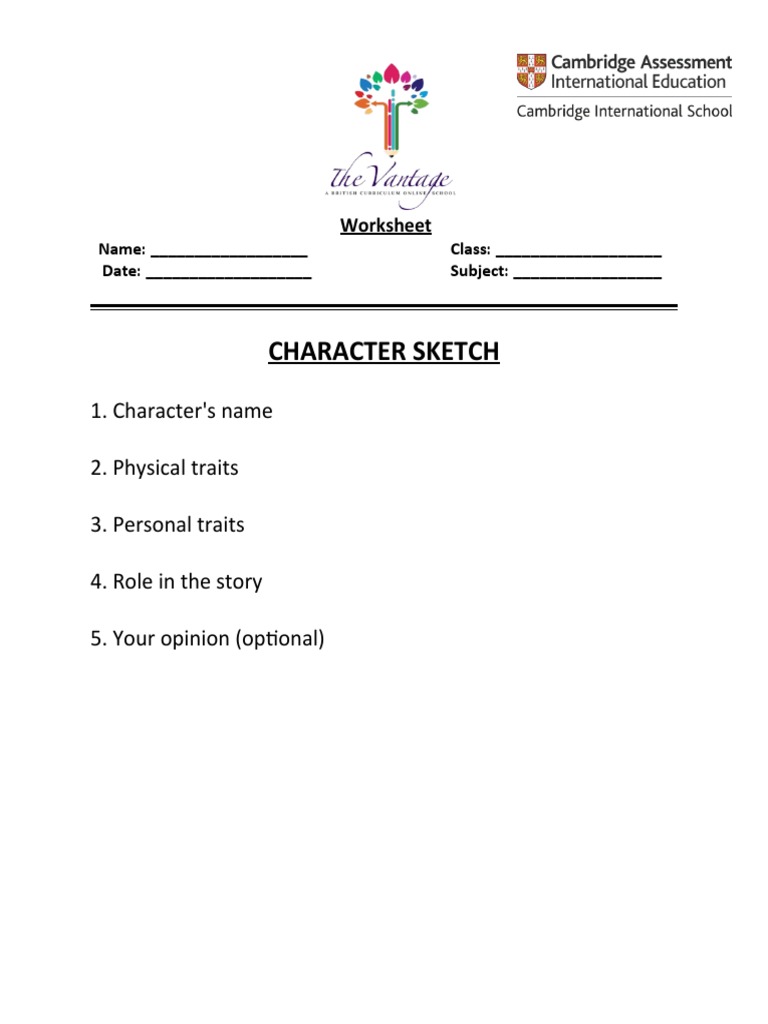 Character Sketch | PDF