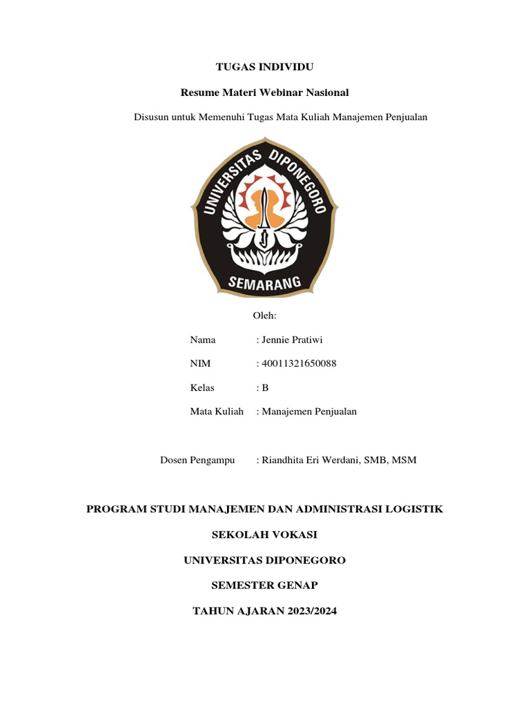 Resume Materi Webinar Nasional | PDF | Pengelolaan Keuangan & Uang | Komputer