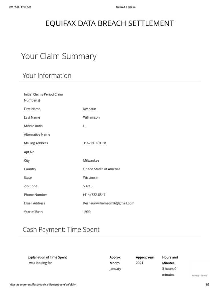 Kishaun EQ CLAIM | PDF | Service Industries | Information Technology