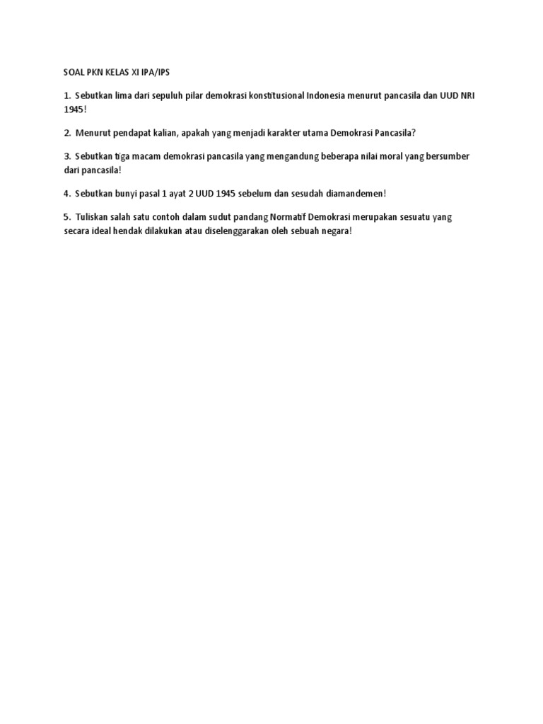 PKN Kelas Xi | PDF | Sejarah