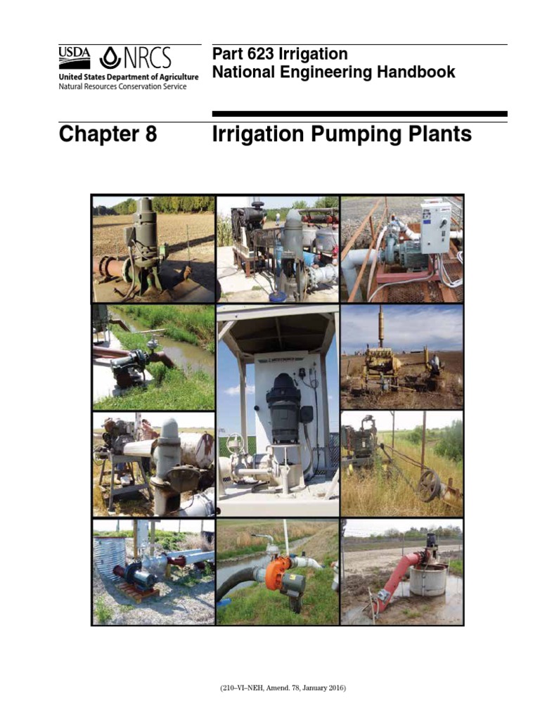 Chapter 8 Irrigation Pumping Plants PDF | Download Free PDF | Pump | Valve