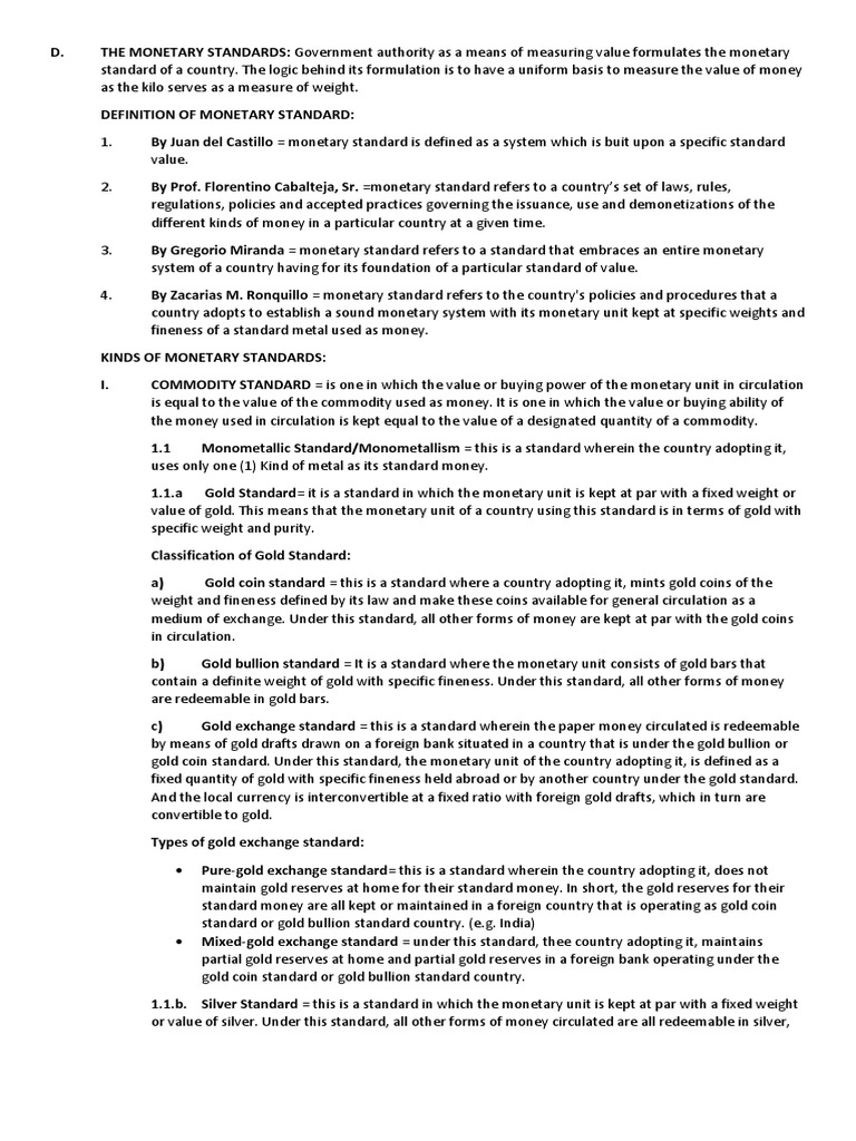 Untitled | PDF | Money | Gold Standard