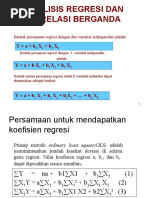 Langkah Analisis Regresi Ganda | PDF