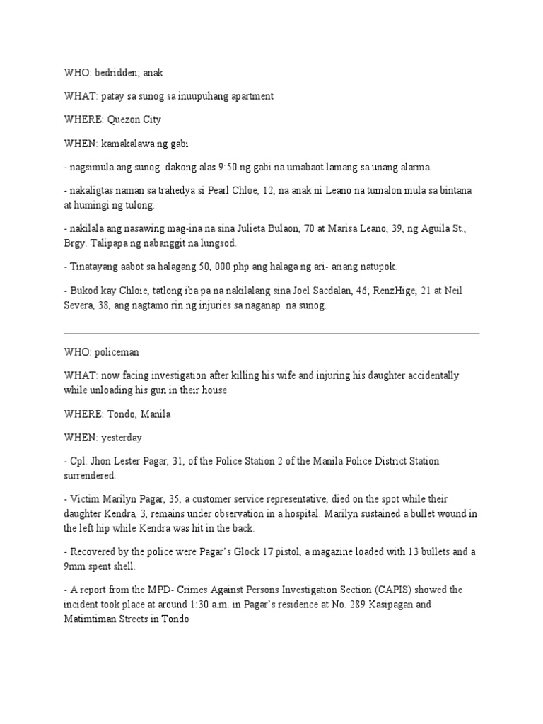 Fact Sheets | PDF | Philippines | Metro Manila