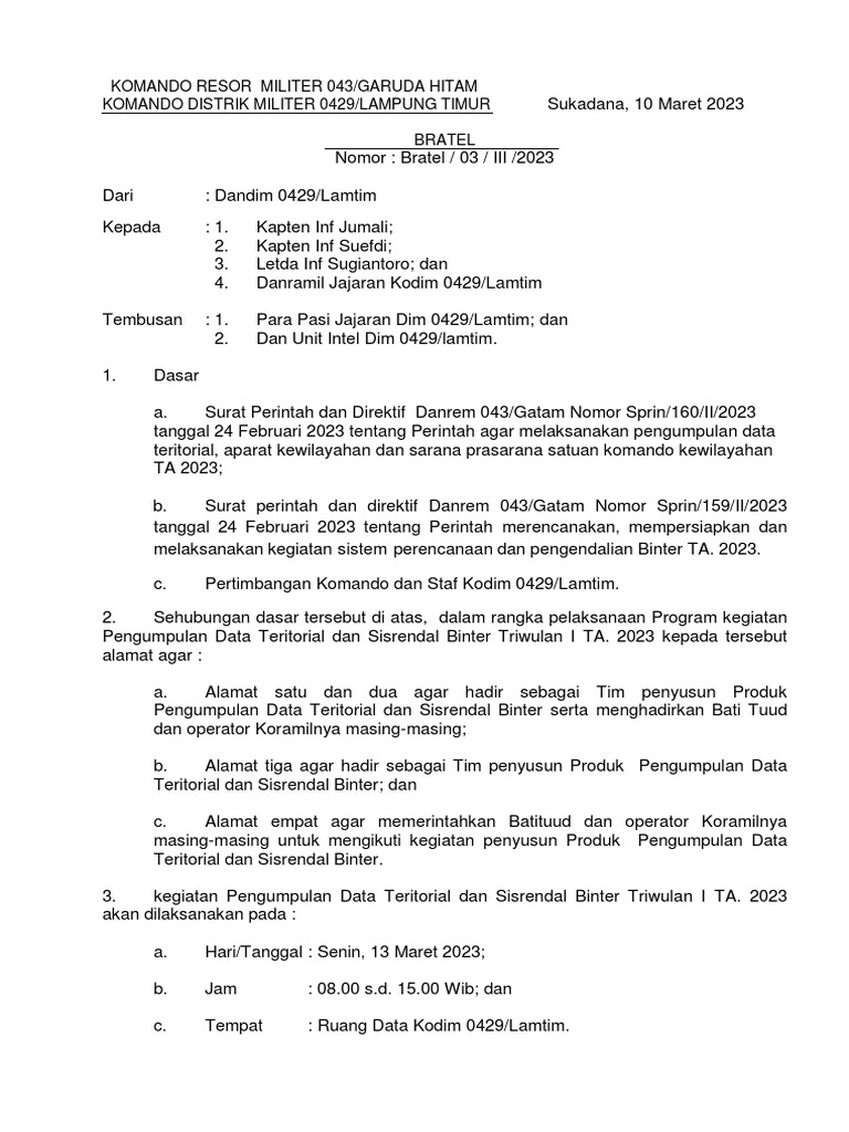 Bratel Pul Data Dan Sisrendal Binter PDF | PDF | Teknologi & Rekayasa