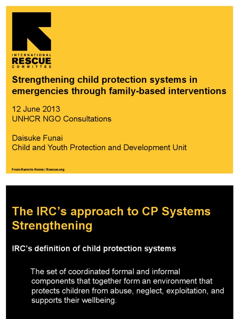 Presentation IRC - Protection of Children Session | PDF