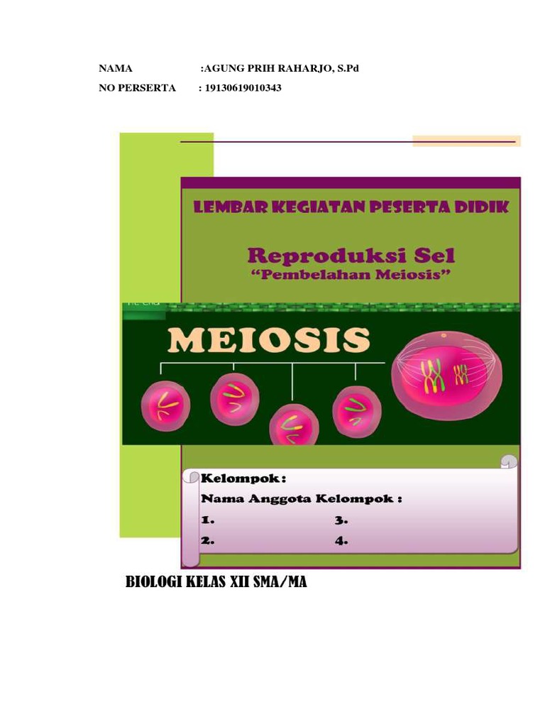 LKPD PEMBELAHAN SEL | PDF