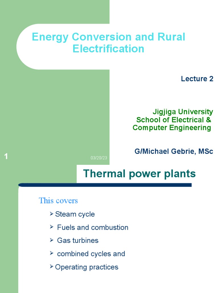 Ch-2-2 Thermal Power Plant | PDF | Steam | Power Station