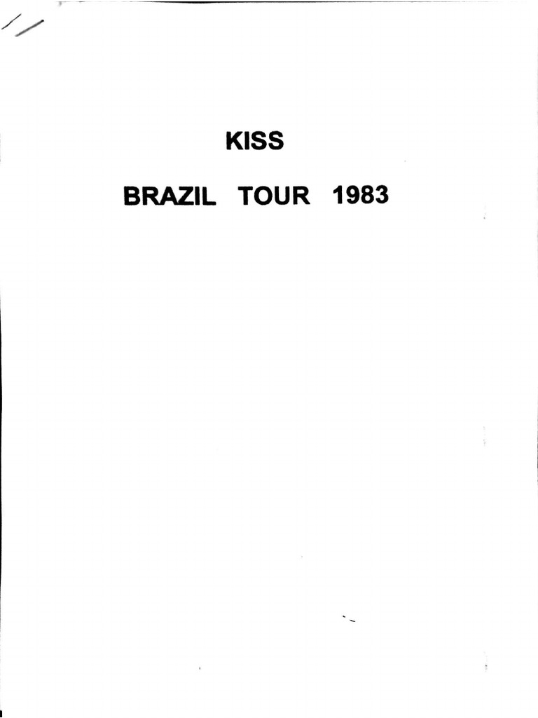 Kiss 1983 | PDF