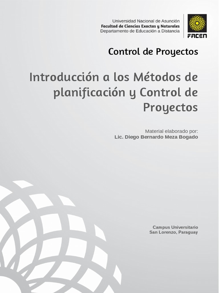 Control de Proyectos - Unidad 1 - ML PDF | PDF | Planificación