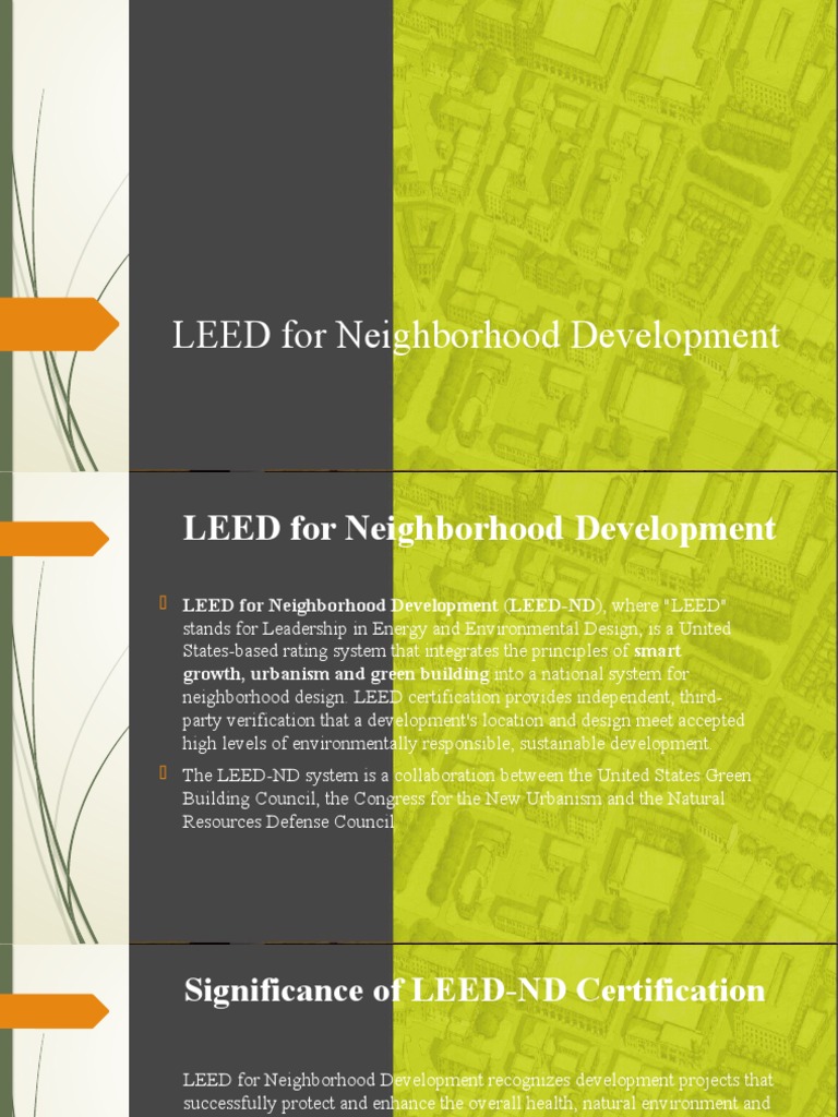LEED For Neighborhood Development | PDF | Sustainable Design ...