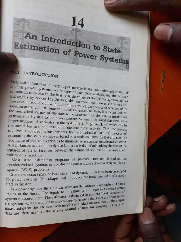 Sate Estimation Power System PDF | PDF