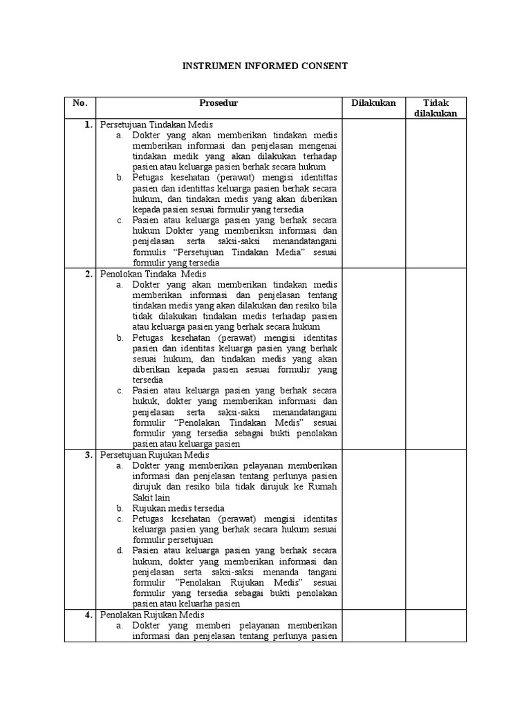 INSTRUMEN INFORMED CONSENT.docx | PDF