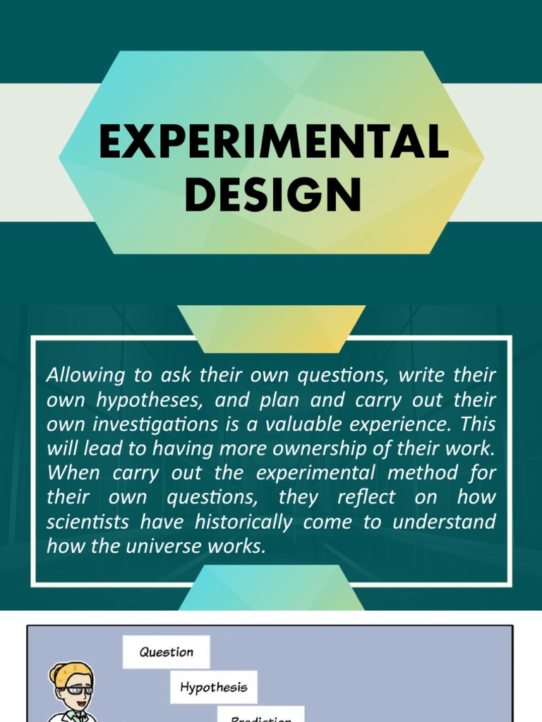 Experimental Design | PDF | Hypothesis | Experiment