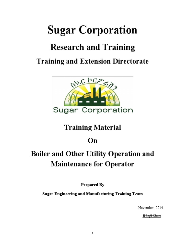 Boiler and Other Utility Operation and Maintenance Manual | PDF ...