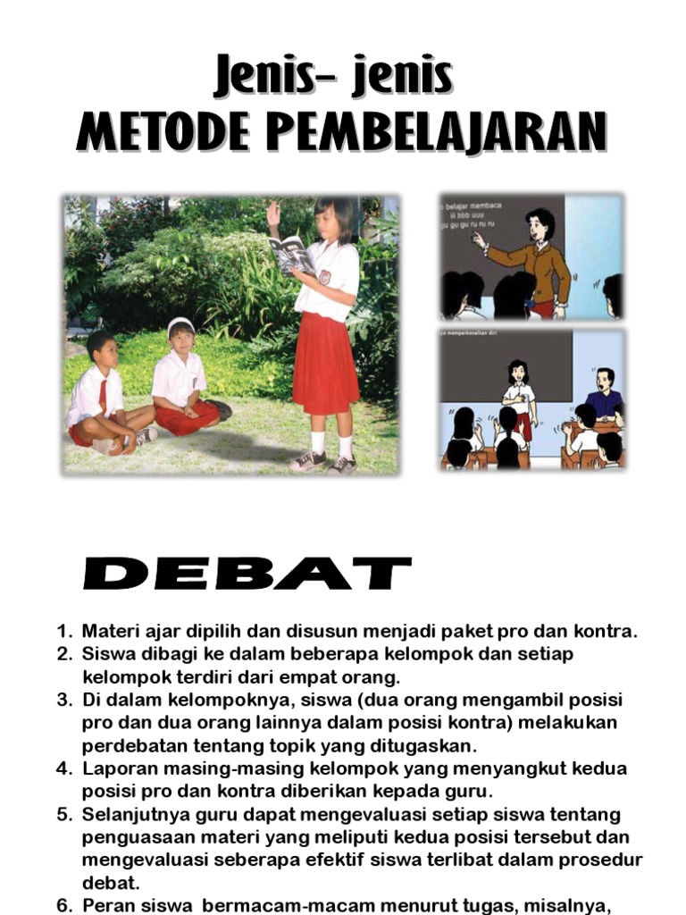 Jenis-Jenis Metode Pembelajaran | PDF