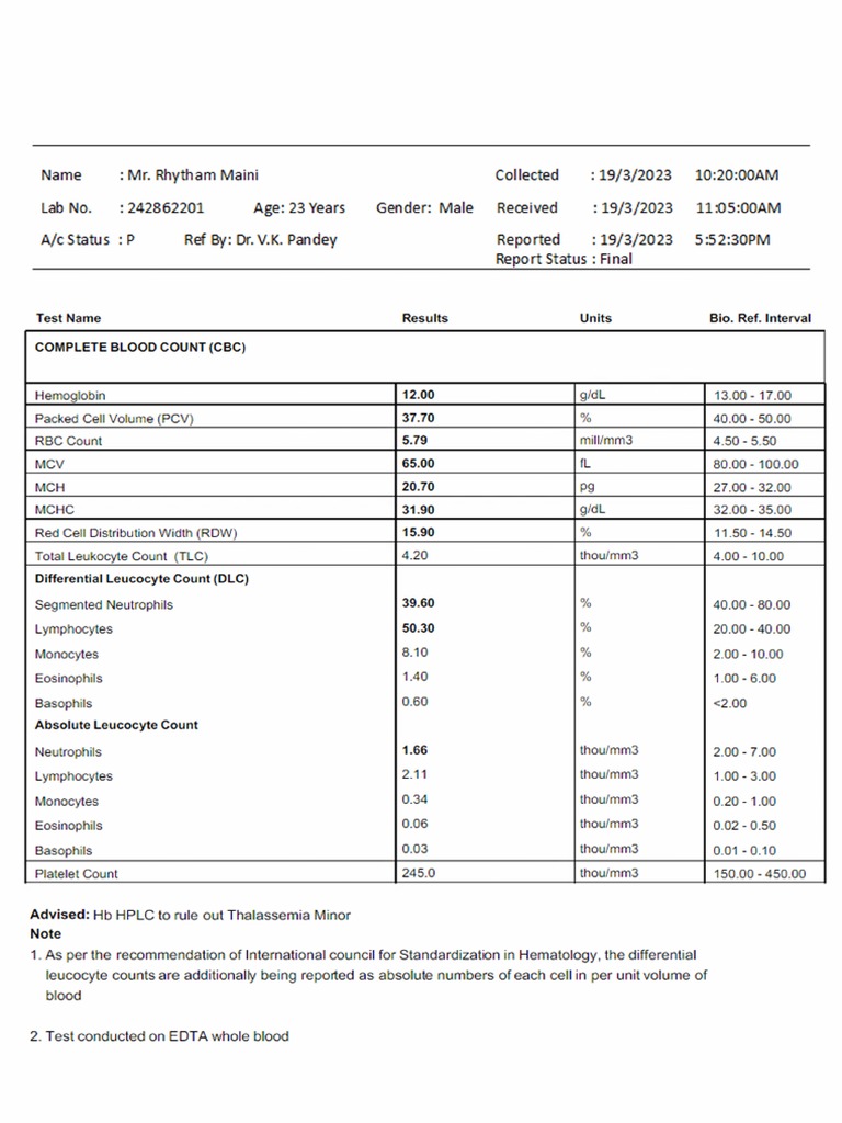 Rhytham Report | PDF