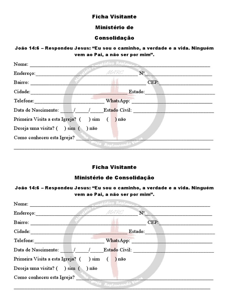 Ficha Visitante | PDF