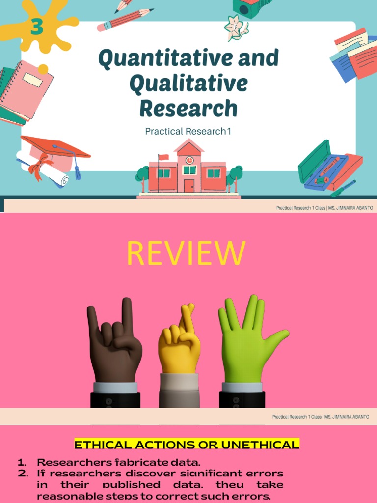 Quantitative and Qualitative Research | PDF