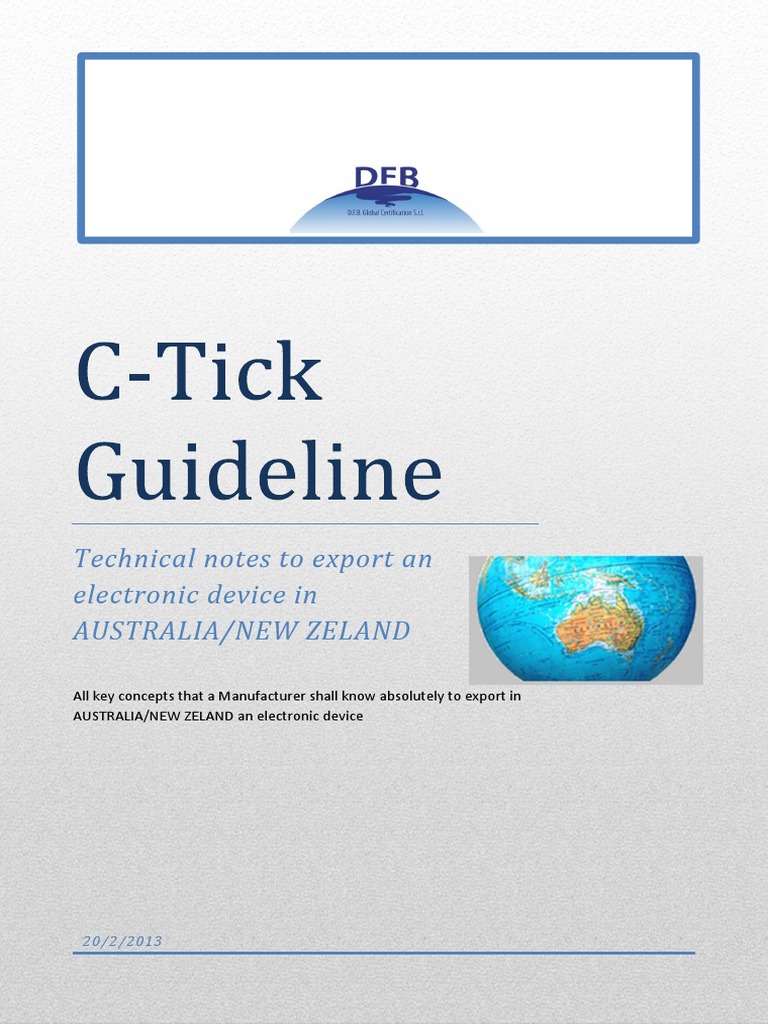 C-Tick Guidelines | PDF | Electromagnetic Compatibility | License
