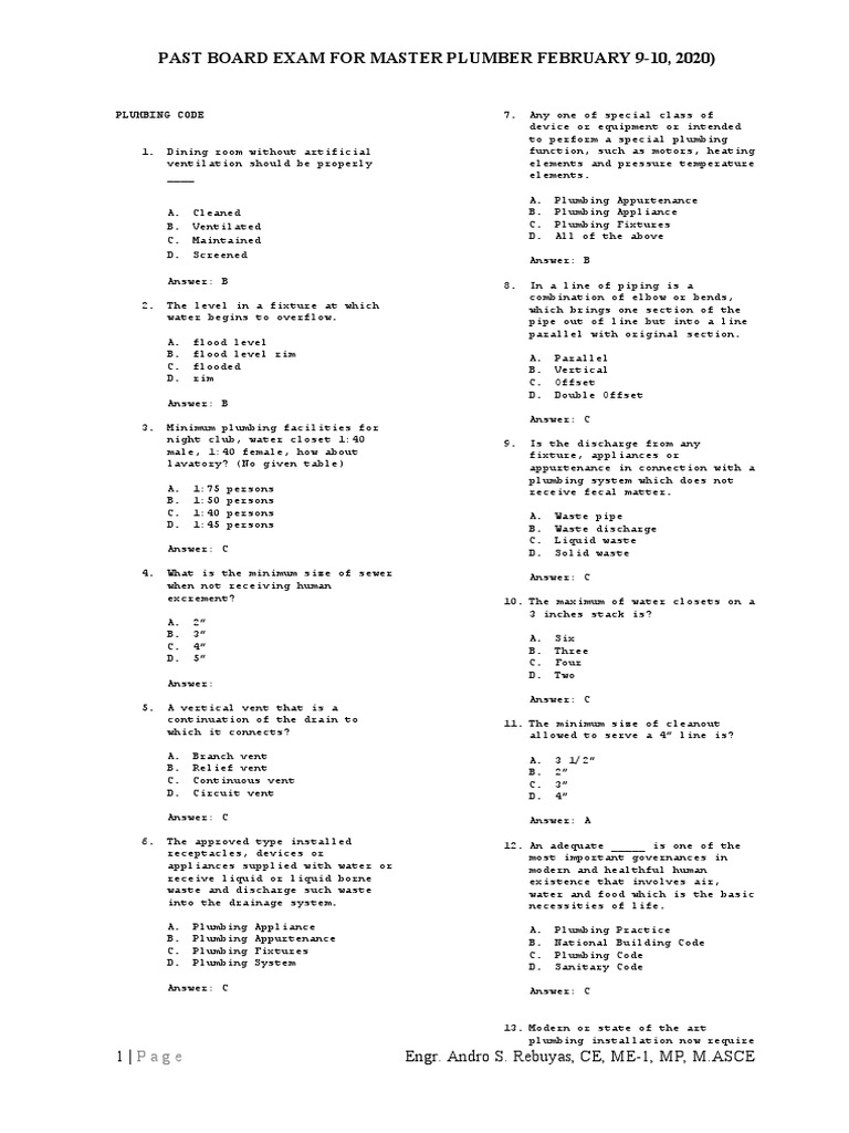 Plumbing Code | PDF | Plumbing | Pipe (Fluid Conveyance)