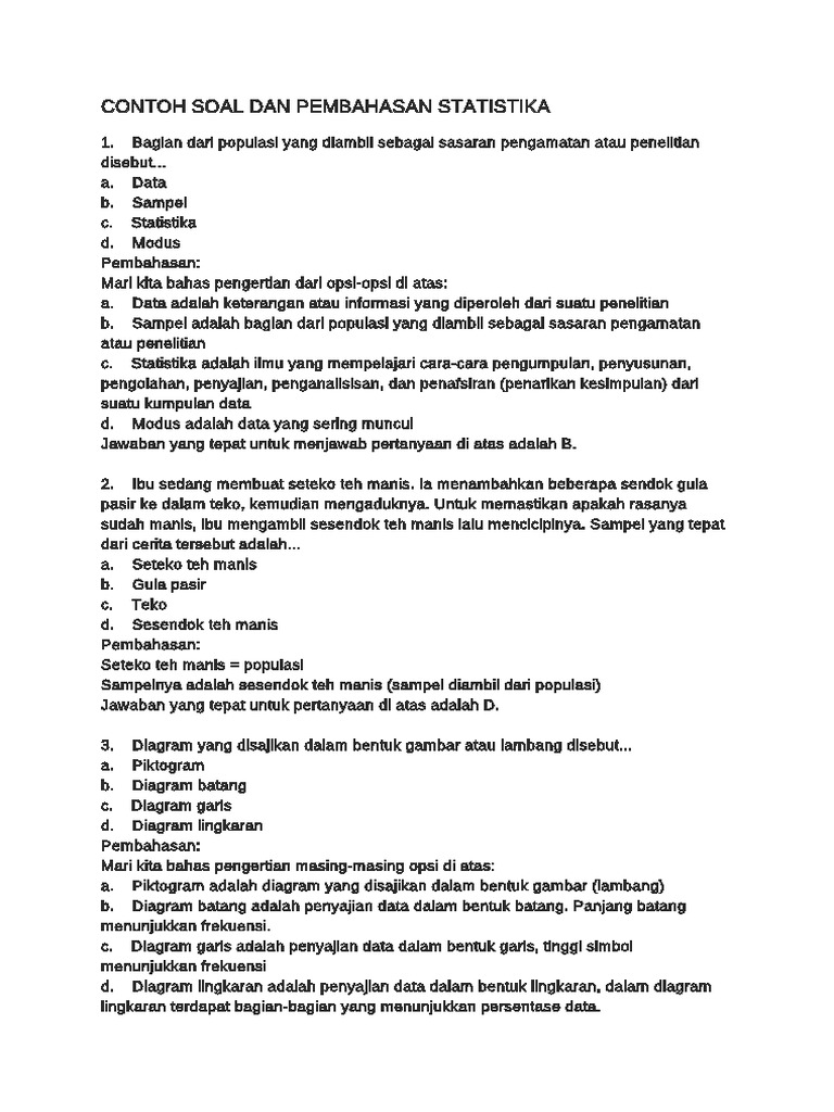 CONTOH_SOAL_DAN_PEMBAHASAN_STATISTIKA.docx | PDF